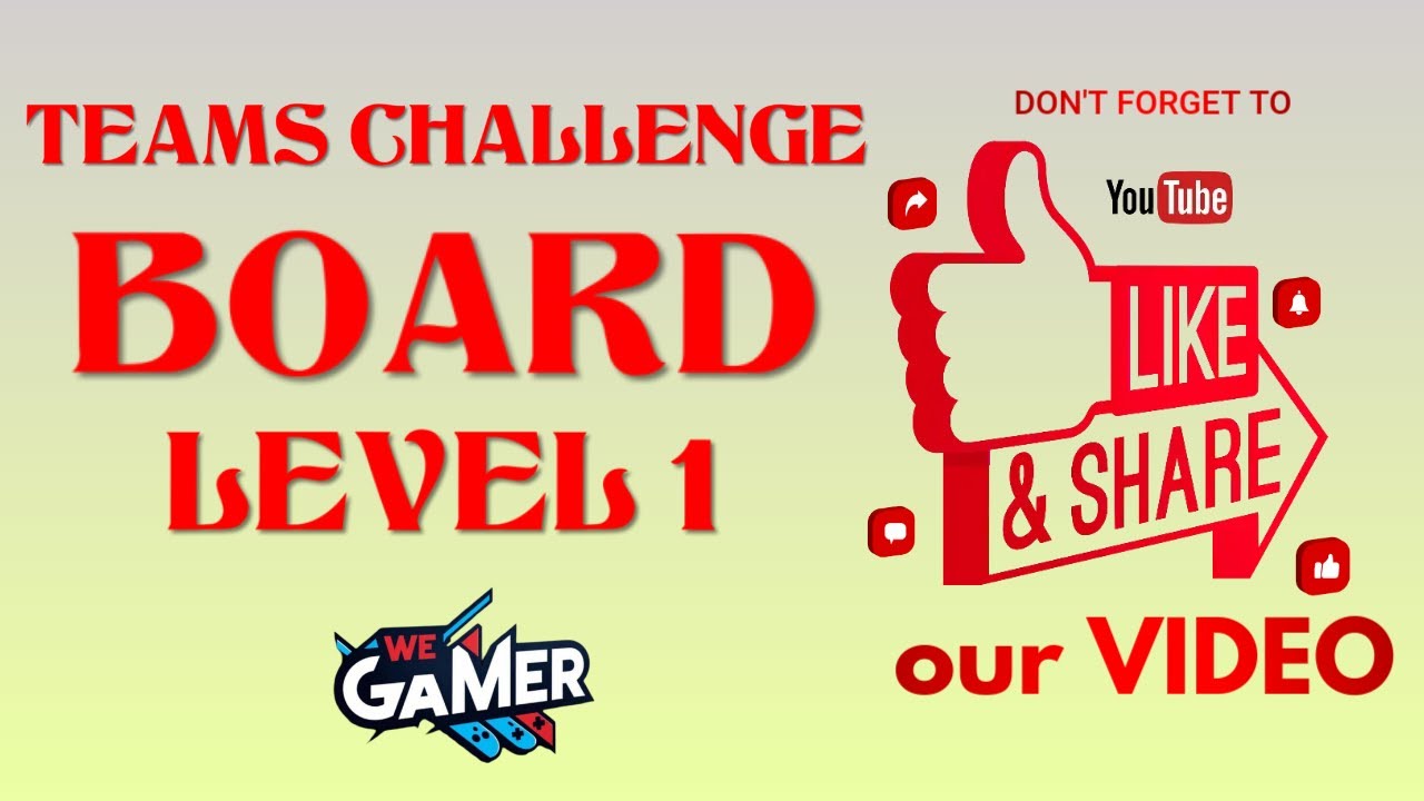 TEAMS CHALLENGE BOARD LEVEL 1 - YouTube
