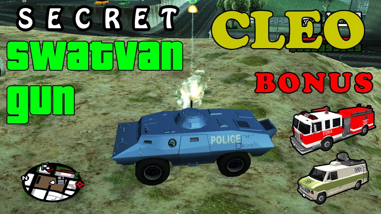 Secret SWAT VAN with tank gun + Bonus Secret Fire Truck and News Van ...