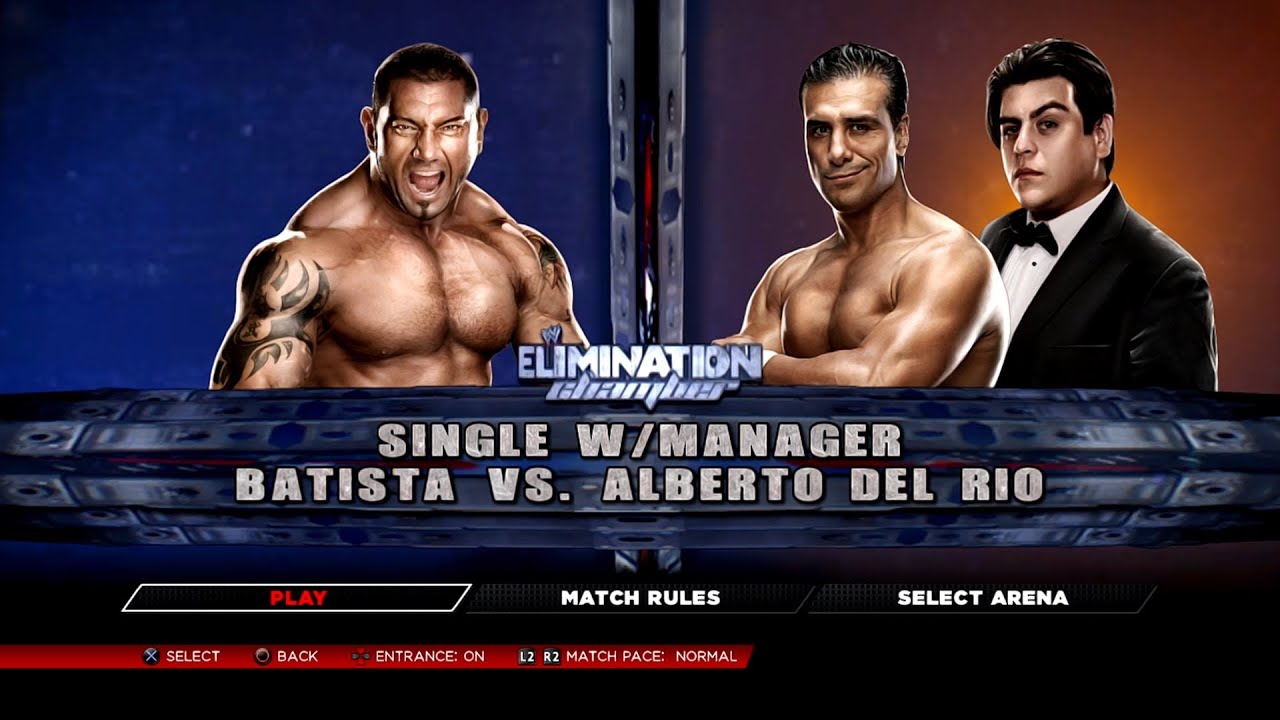 WWE 2K14 PS3 - Batista (WM 26) VS Alberto Del Rio [2K][mClassic] - YouTube