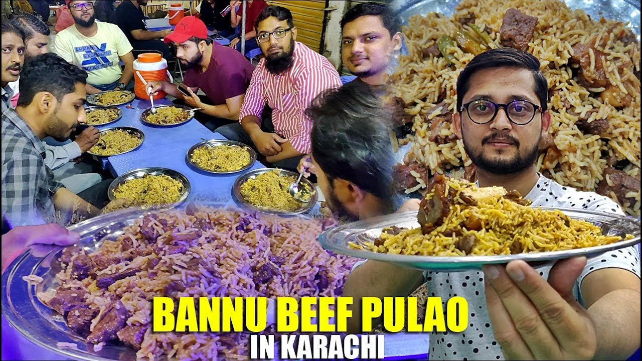 Most Famous Bannu Beef Pulao In Karachi | Malang Jan Bannu Beef Pulao ...