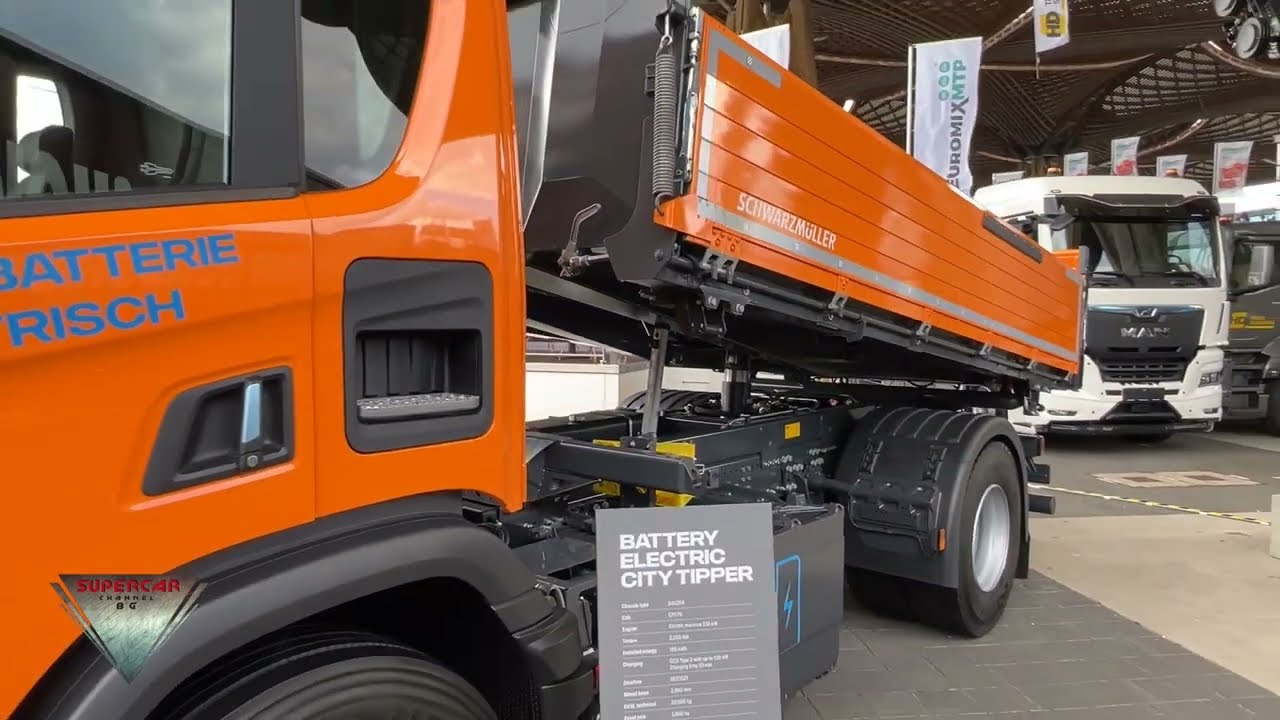 2023 Scania 25P Electric Tipper Truck Interior and Exterior IAA ...