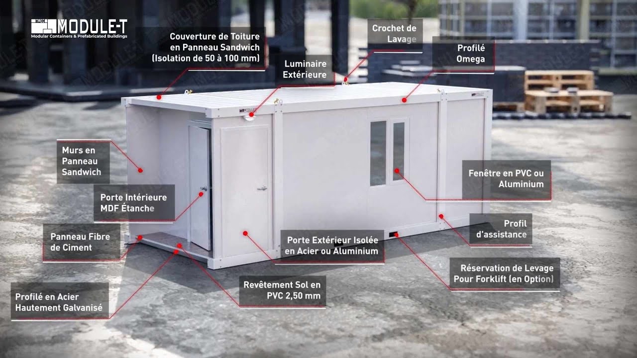 MODULE-T fabricant de container modulaire conteneur de chantier en kit ...