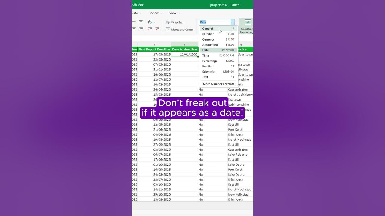 Sheets Hack | ⏳ Update your timetable and never miss a deadline 😎 #excel #sheets #exceltips ...