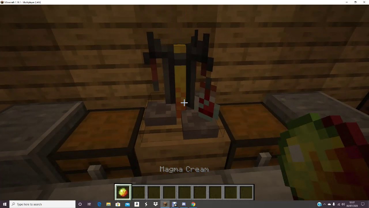 how to brew a potion of fire resistence in minecraft - YouTube