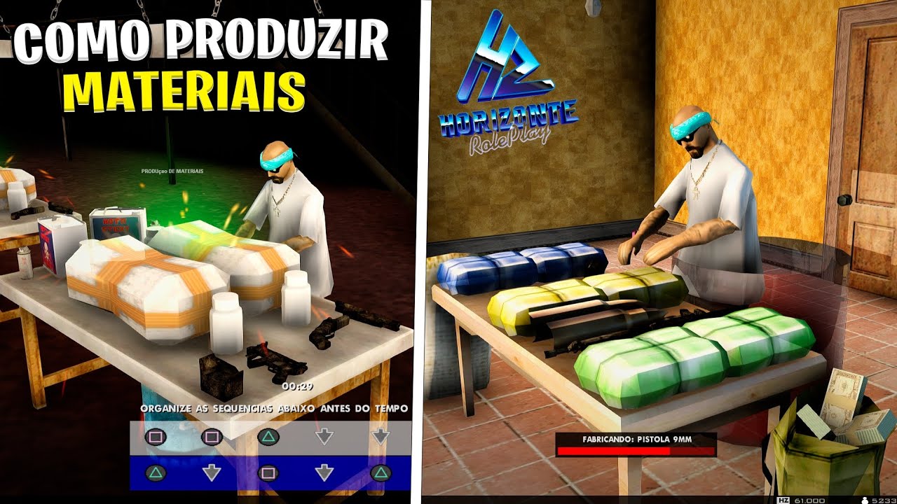 COMO PRODUZIR MATERIAIS NO Horizonte rp 😍 GTA SAMP ANDROID/PC - YouTube
