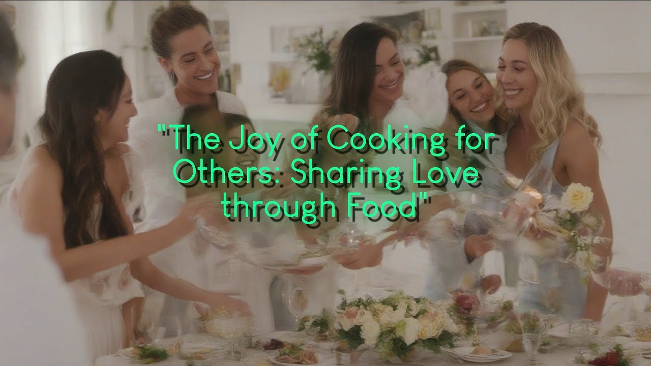 The Joy of Cooking for Others: Sharing Love through Food - YouTube