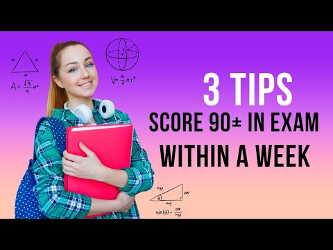 3 Tips to score 90+ in every exam within A week - YouTube