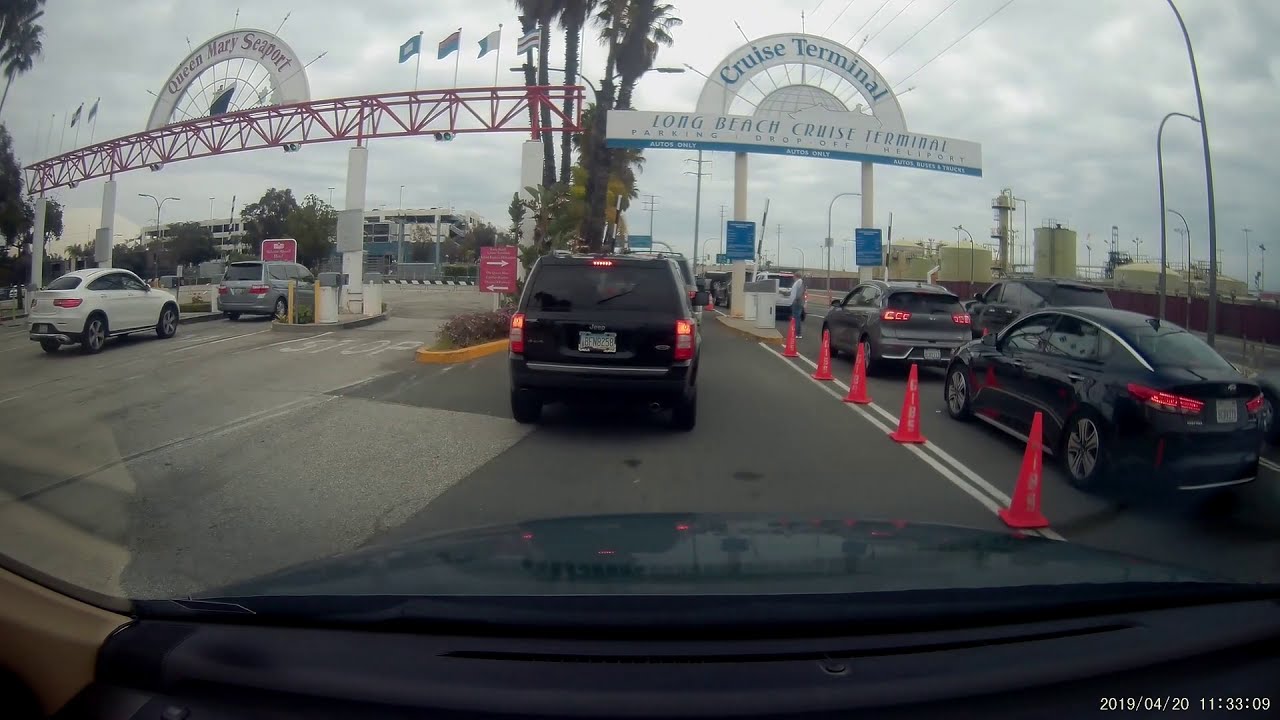 Dropoff/Pickup area for Long Beach Cruise Terminal (on 4/20/2019) (4x ...