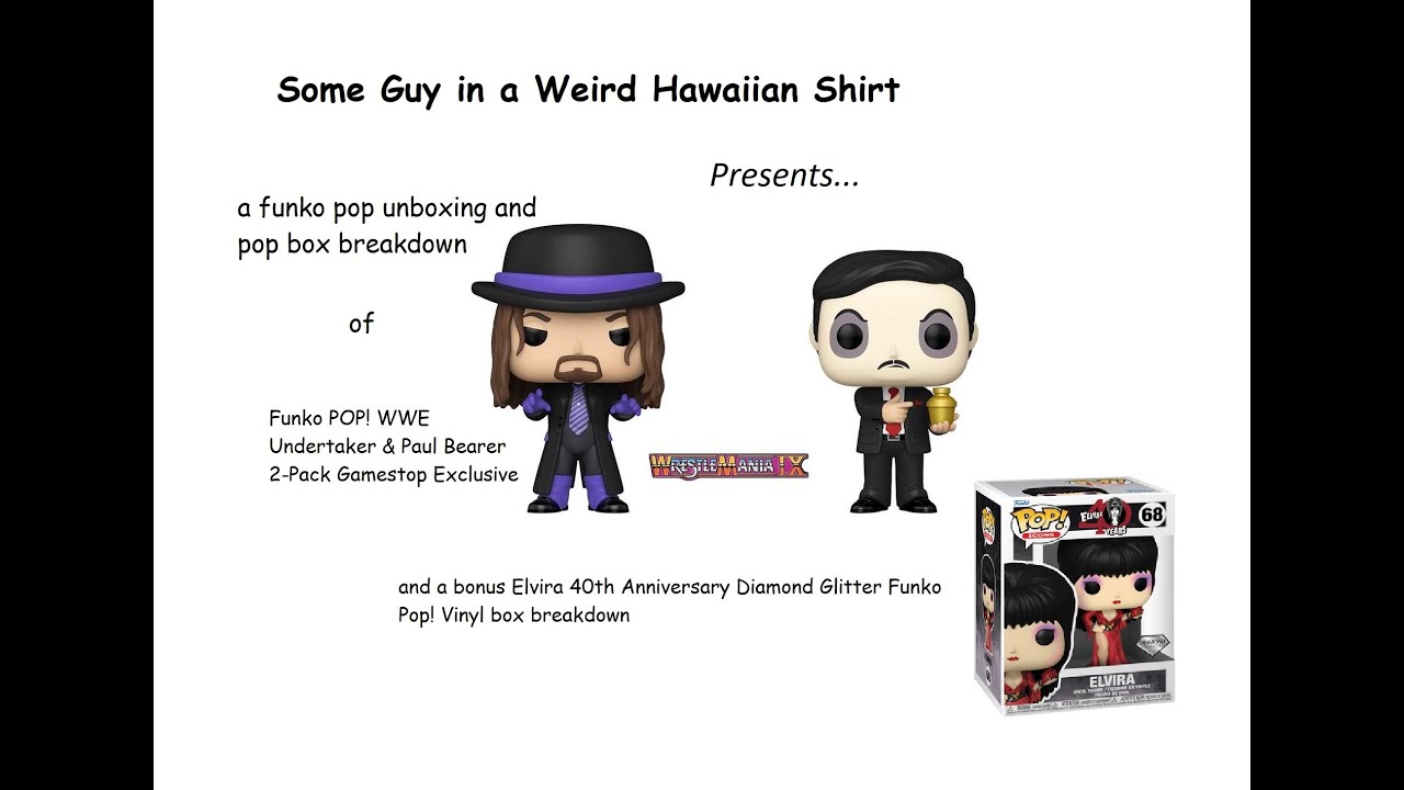 A Funko Pop unboxing and breakdown of the undertaker & paul bearer plus ...