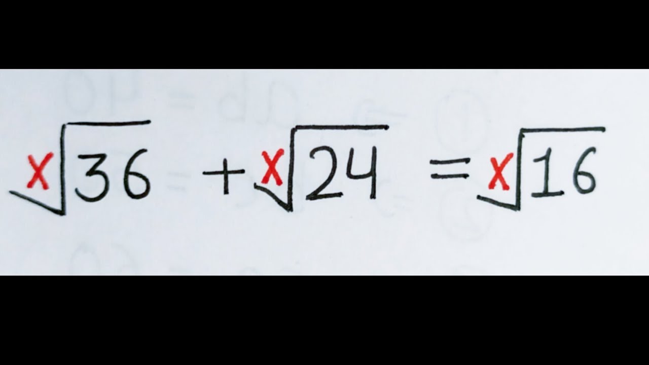 Germany | Can you solve? | A Nice Square Root Algebra Problem | Math ...
