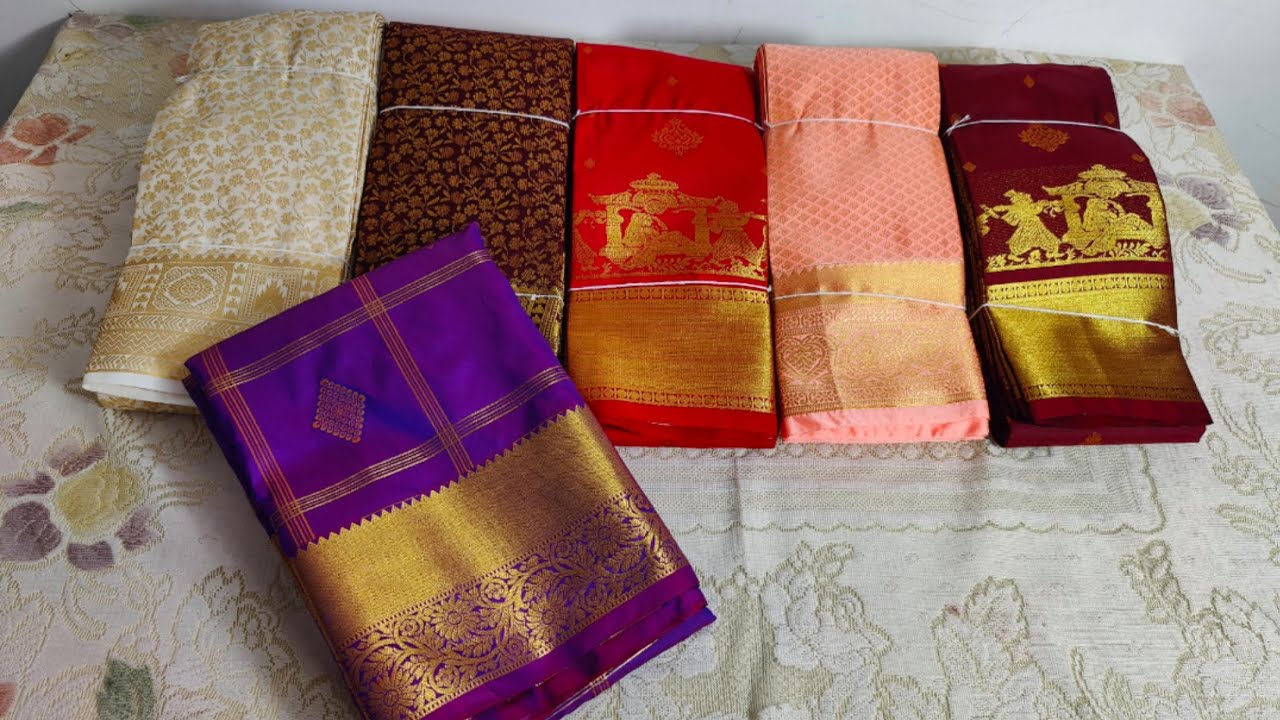 Pallaku Design Pure Silk Thread Kanchipuram Sarees🌟Kerala Bridal🌟 ...