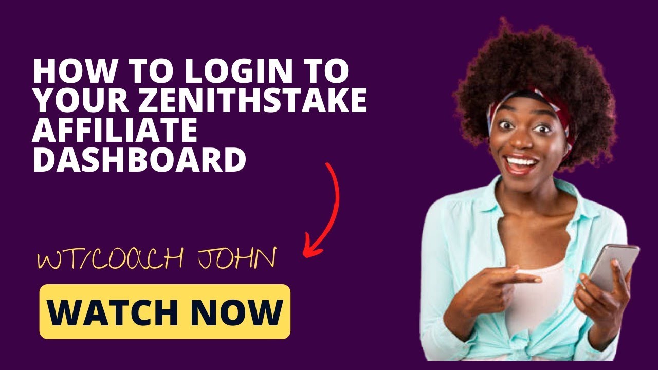 How To Login To Your Zenithstake Affiliate Dashboard - YouTube