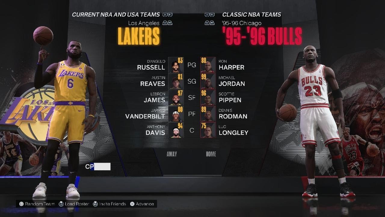 Bulls 95-96 vrs Current Lakers #MJ23 #NBA #2K23 - YouTube