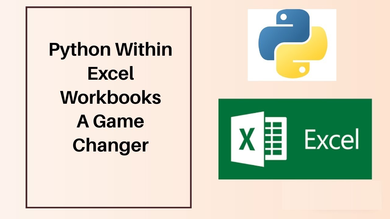 How To Use Python In Excel Workbooks YouTube