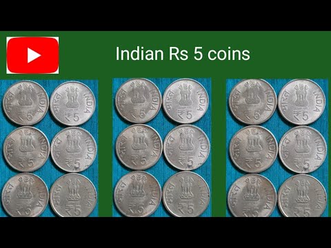 # Indian old Rs 5 coins ### - YouTube