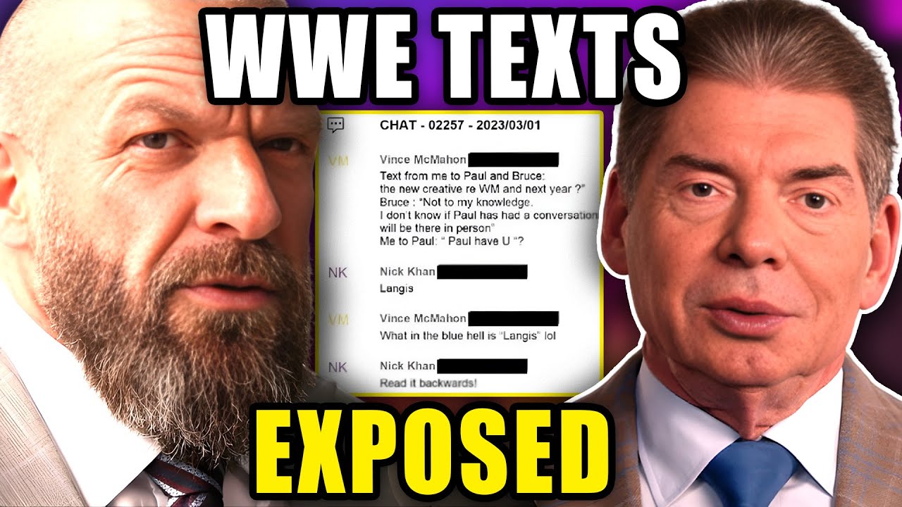 Vince McMahon, Triple H & Nick Khan Texts EXPOSED In Lawsuit! Chris ...