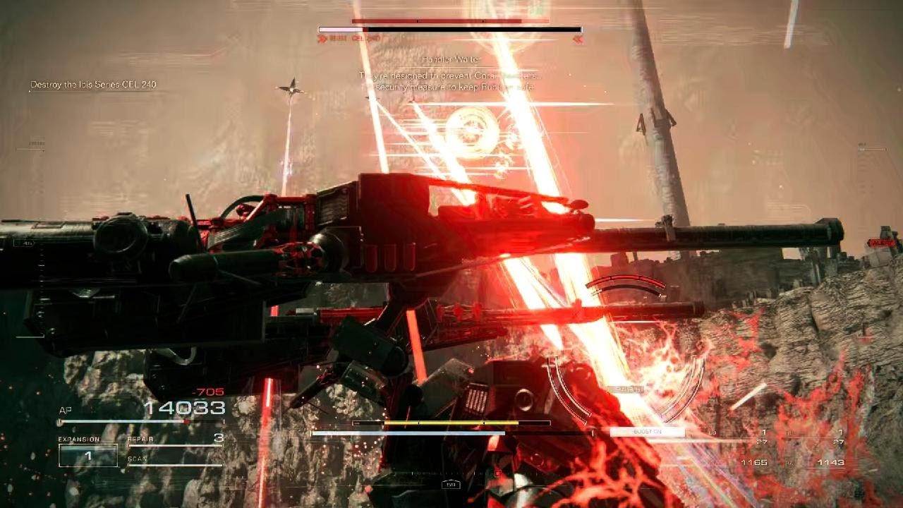 ARMORED CORE VI Ibis Series CEL 240 Boss Fight - YouTube