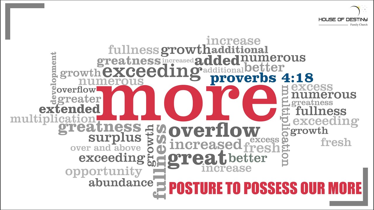 Posture to Possess our More; Pastor Musa Motloung - 27 November 2022 ...