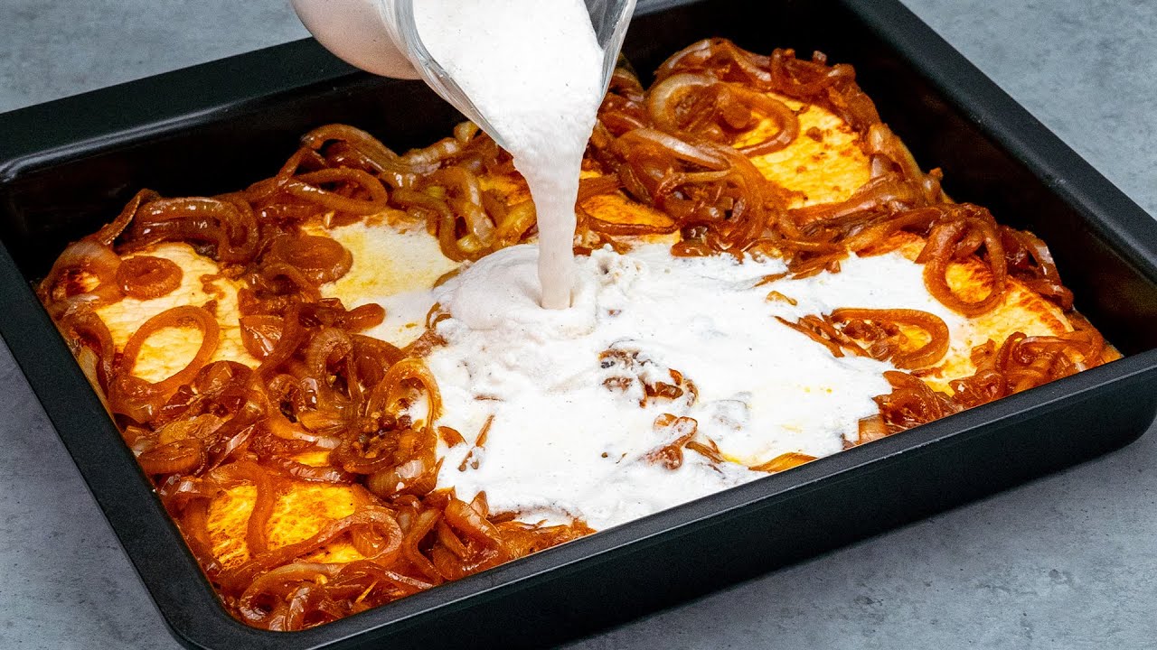 Creamy pudding made of pork meat. My guests have “licked” the tray ...