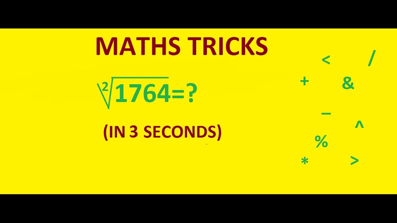 MATHS SHORTCUTS SQUARE ROOT TRICK tnpsc tet ssc YouTube maths-shortcuts-square-root-trick-tnpsc-tet-ssc-youtube