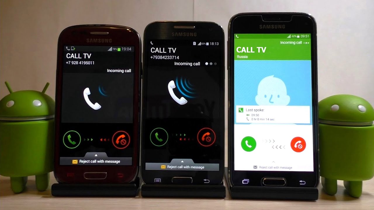 Samsung Galaxy S3 mini S4 mini S5 mini Incoming Calls - YouTube
