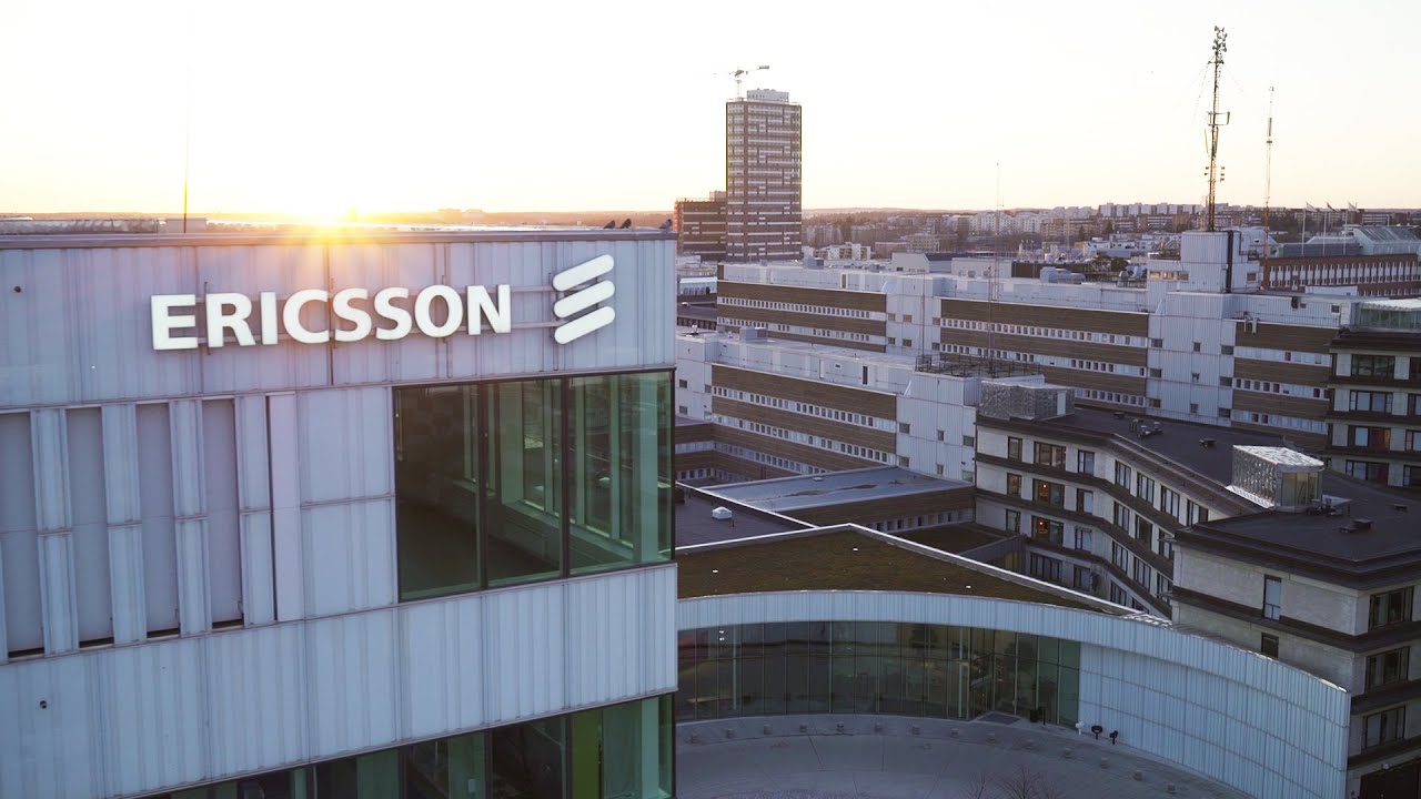 2496. Ericcson HQ (Ericsson Headquarters) Drone Stock Footage Video ...