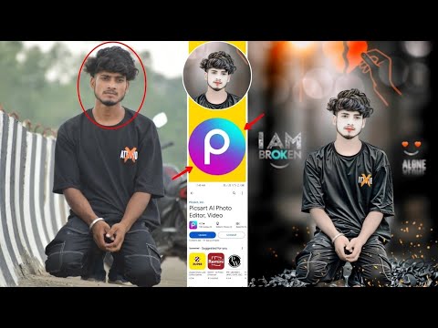 Sad💔 Photo Editing 2024 | Broken heart Photo Editing | Picsart New ...