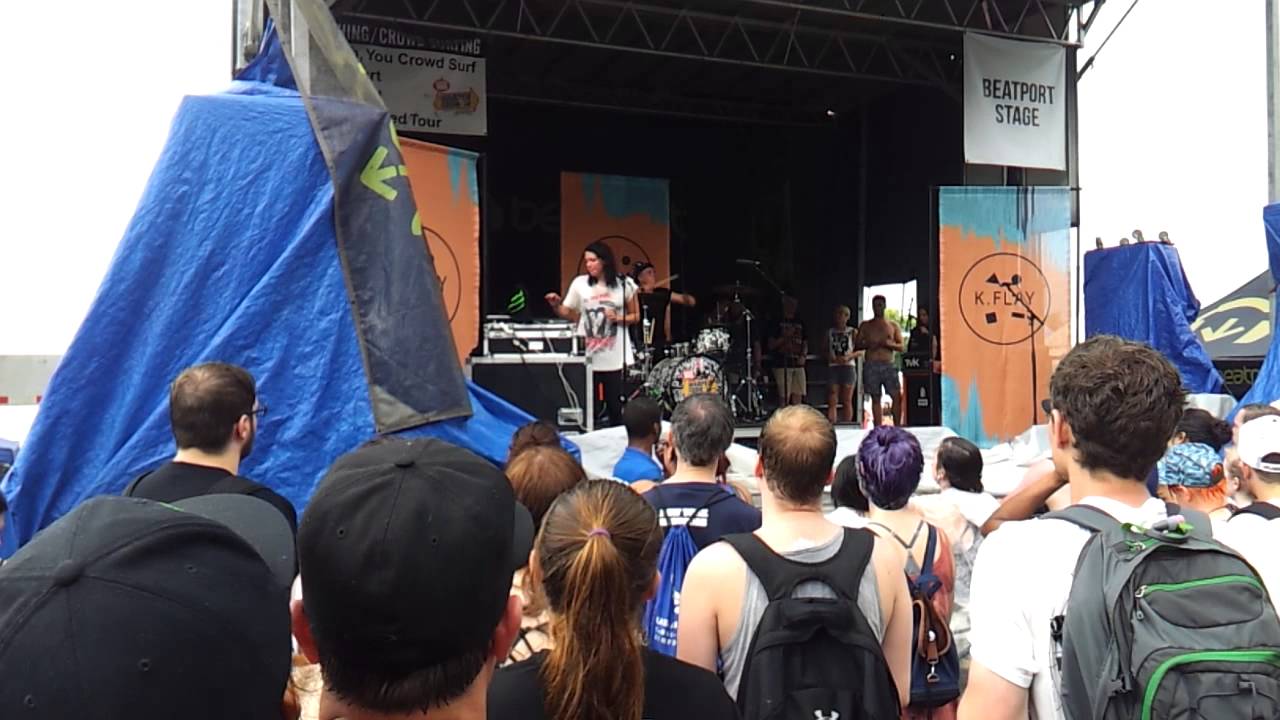 K Flay - The Cops. (LIVE) Atlanta, GA, Warped Tour 2014 - YouTube