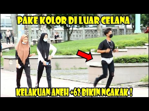 NGAKAK ! JALAN DI DEPAN ORANG PAKE KOLOR DILUAR ! BIKIN ORANG YANG LIAT NGAKAK ! PRANK BATAM