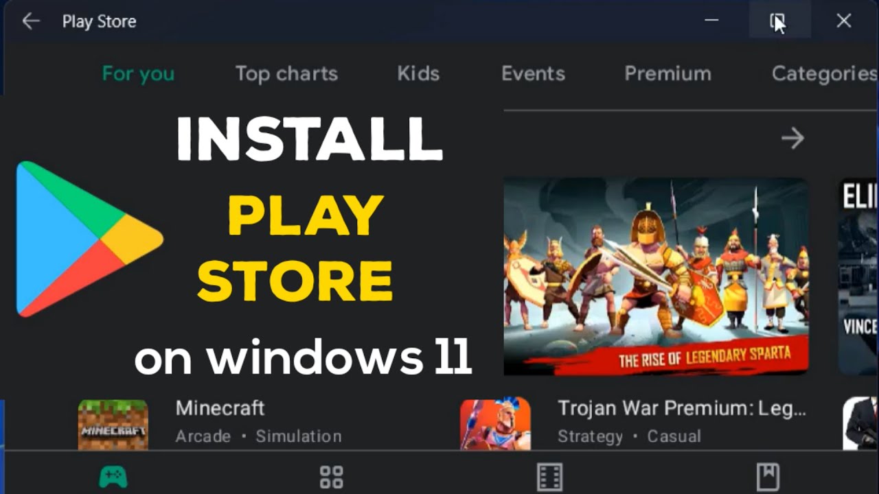 Install Google Play Store on Windows 11 - YouTube