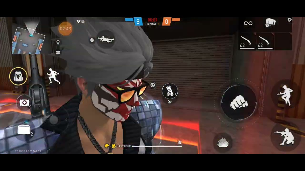 TECHNO GOD FREE FIRE MAX LONE WOLF 1V1 EMOTE - YouTube