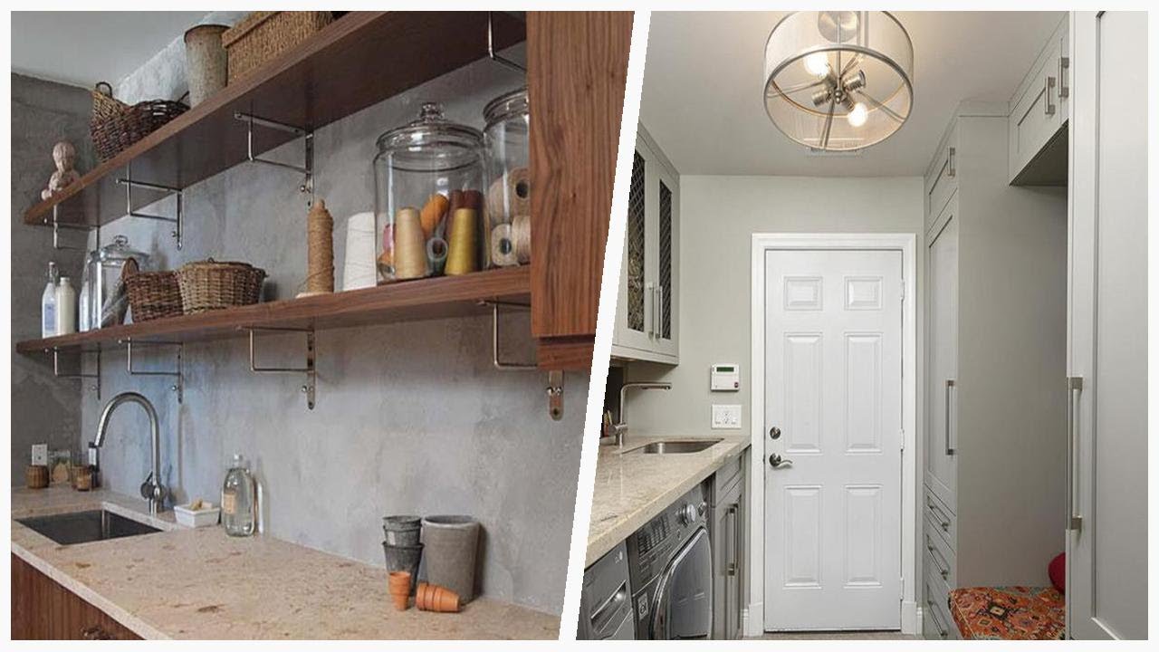 75 Laundry Room With Limestone Countertops And Zinc Countertops Design ...
