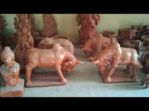 The beauty of Asharikandi terracotta and pottery cluster - YouTube