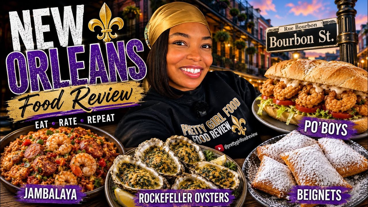 Pretty Girl Food Review | New Orleans Food Run! - YouTube