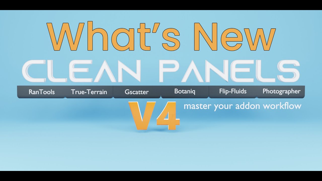 Clean Panels - What's New in Version 4 - YouTube