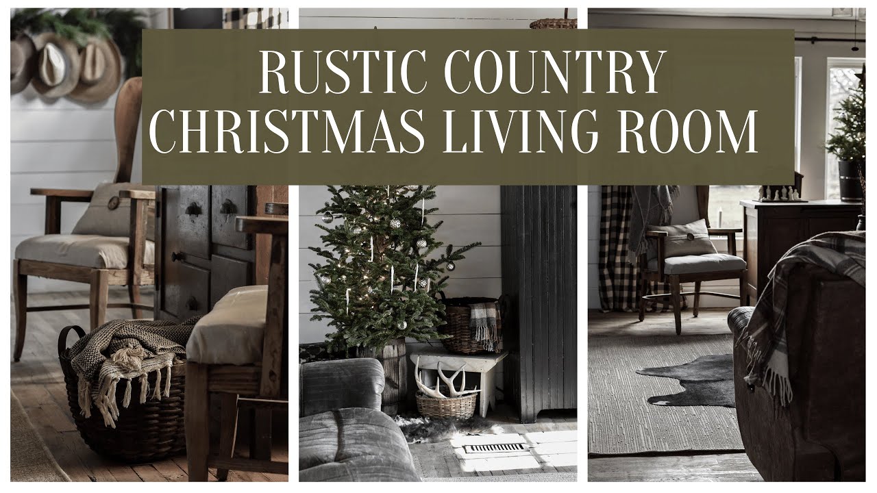 Rustic Country Farmhouse Style Christmas Living Room | Double Wide ...