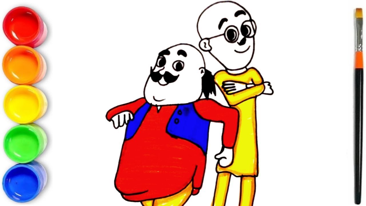 How to draw Motu Patlu, Motu Patlu Drawing, Motu Patlu Drawing ...