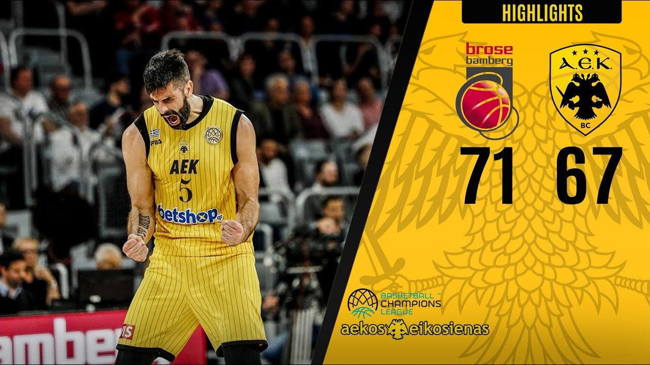 Μπάμπεργκ-ΑΕΚ 71-67 Στιγμιότυπα HD 27-3-2019 / Brose Bamberg-AEK 71-67 ...