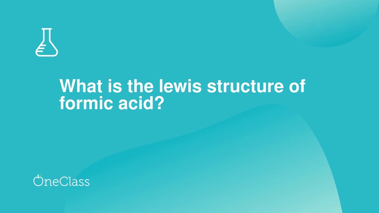 What is the lewis structure of formic acid? - YouTube