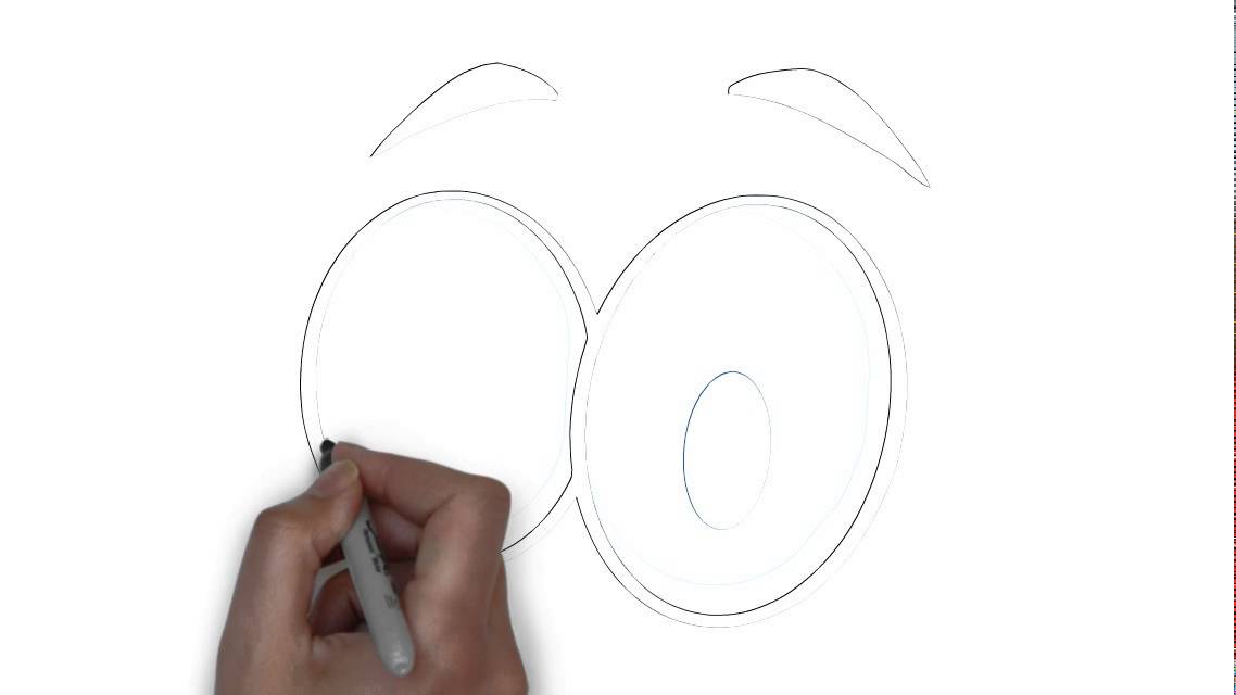Comment dessiner des yeux rieurs - YouTube
