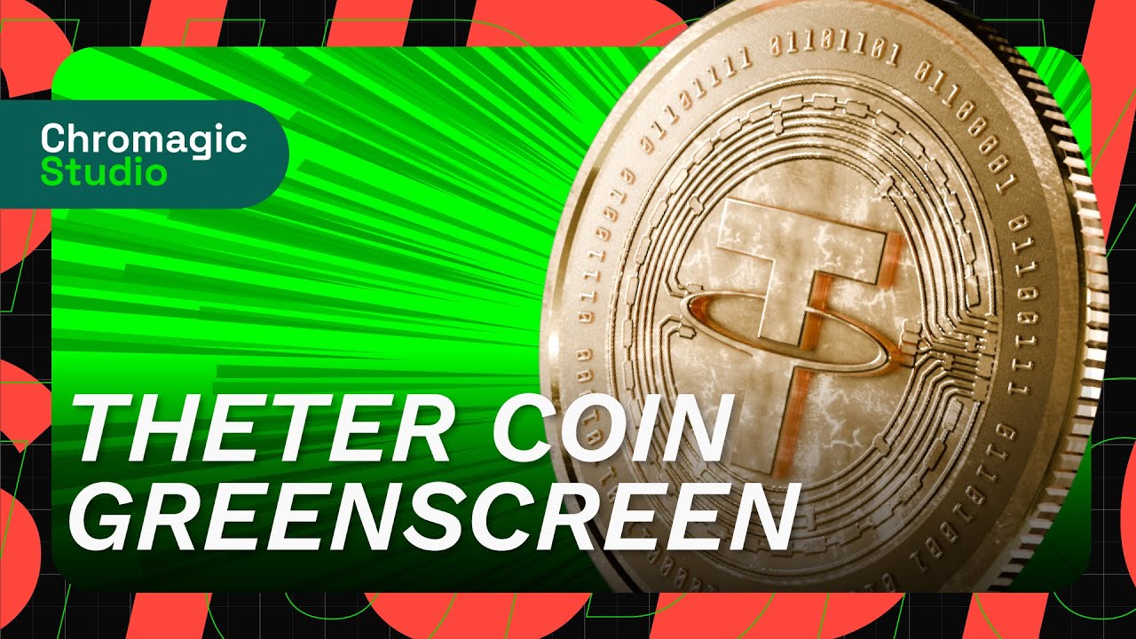 USDT Tether coin l Free green screen rotating animation l Full HD - YouTube
