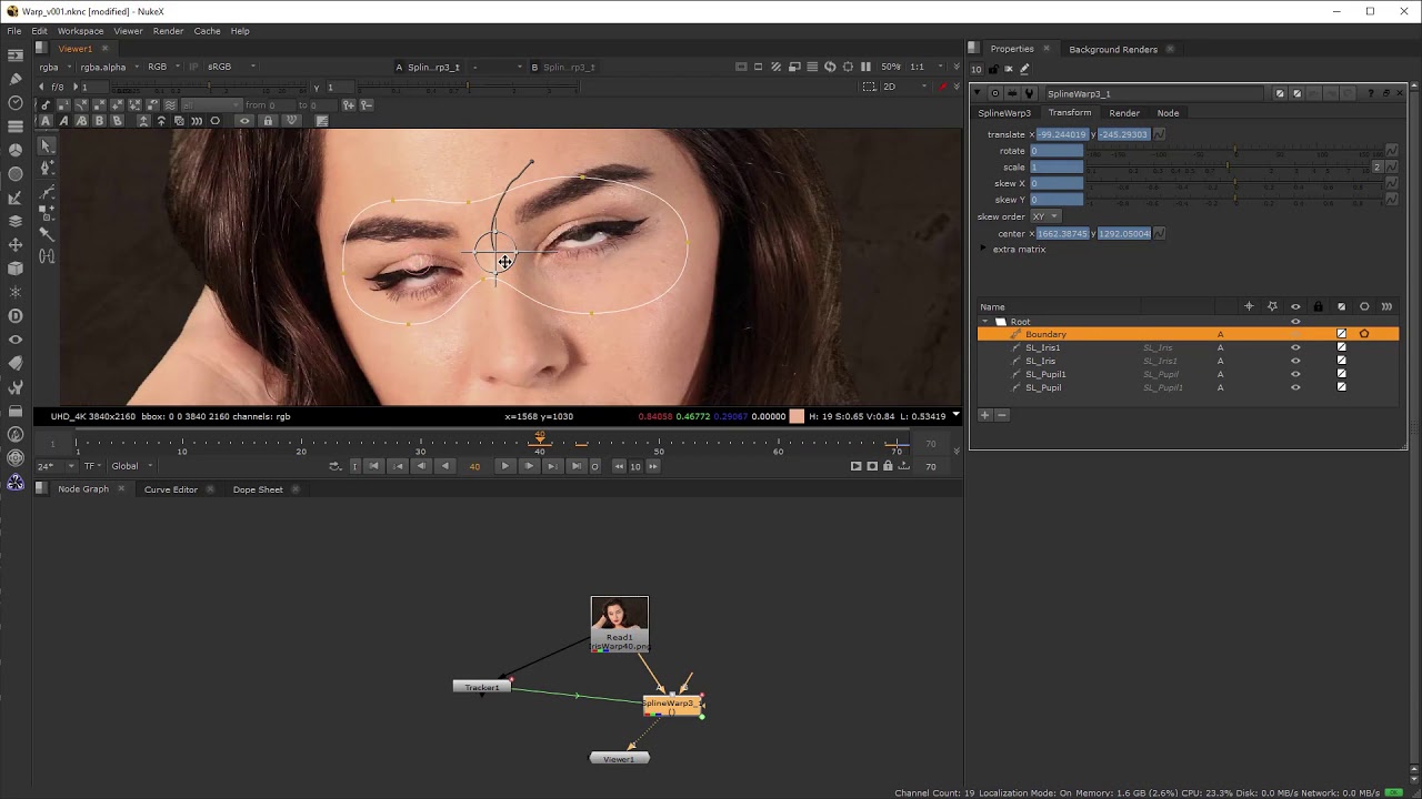 Eye Effects Pt. 2 | Eye Warping Effects in Nuke | Impossible Shots ...