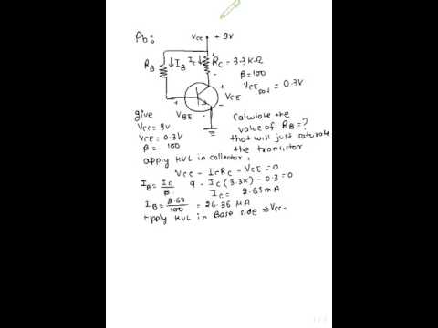 BJT-Transistor -PROBLEM & SOLUTION (ANALOG ELECTRONICS) - YouTube