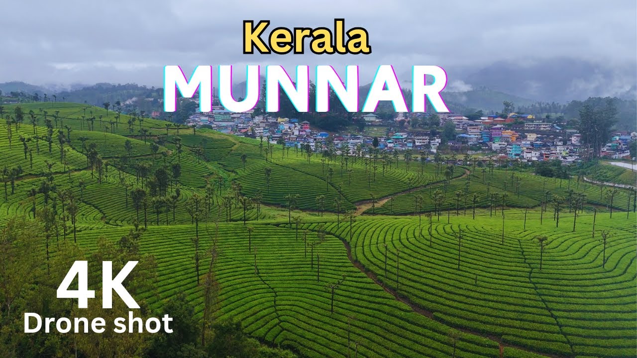 Munnar 4K Drone Shot | Kerala Gods own Country - YouTube