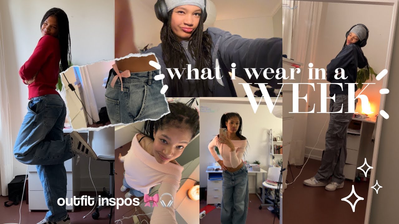 OUTFITS OF THE WEEK | outfit inspo 🎀 🎧👚 - YouTube