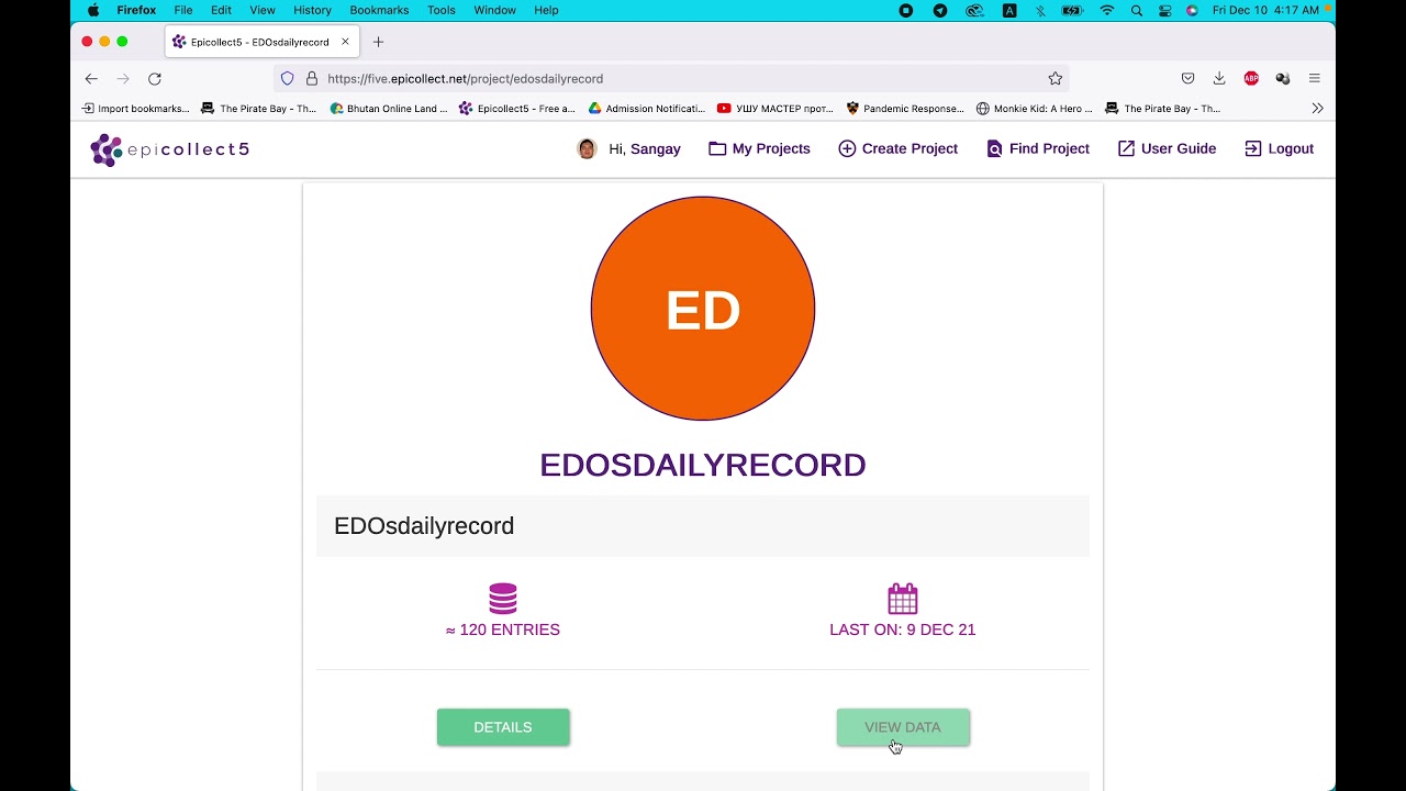 2. EpiCollect5: How to download and view Data - YouTube