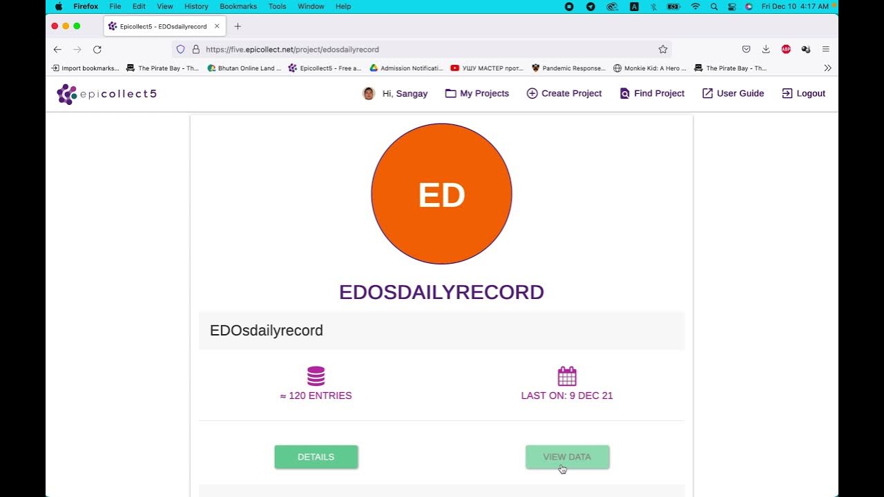 2. EpiCollect5: How to download and view Data - YouTube