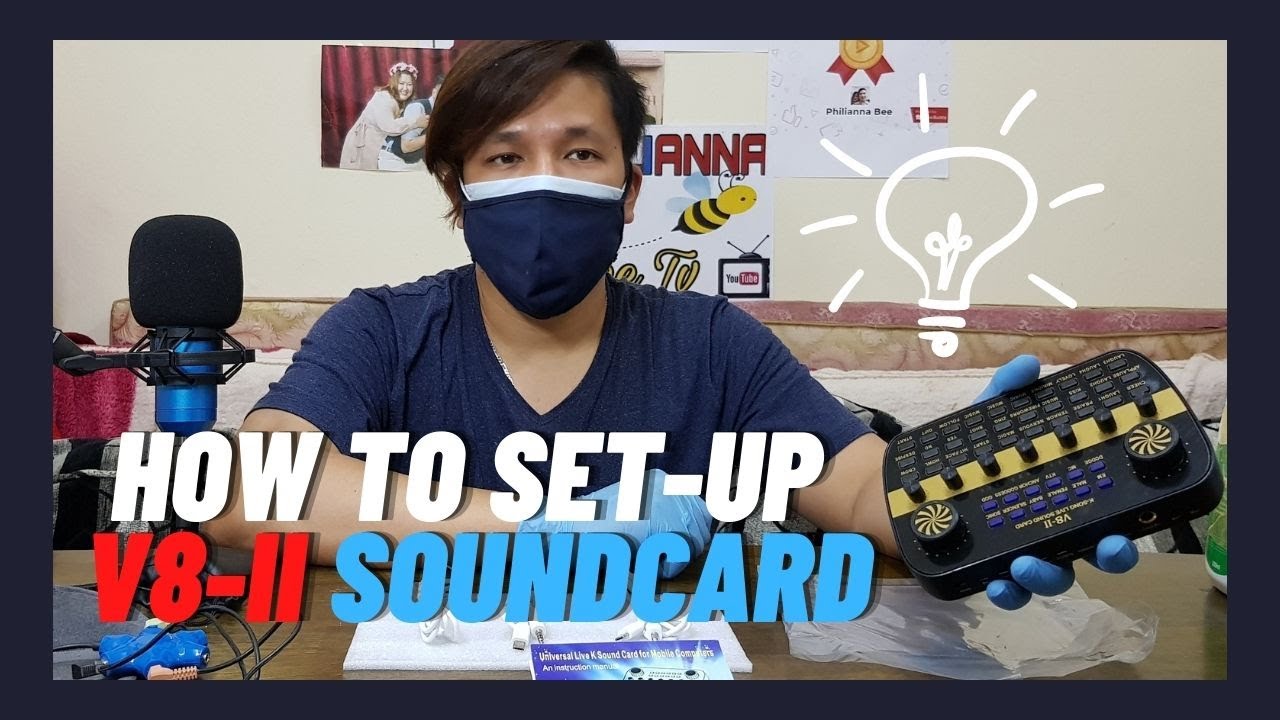 How to set-up V8-II Live Soundcard and testing the sound effects using ...
