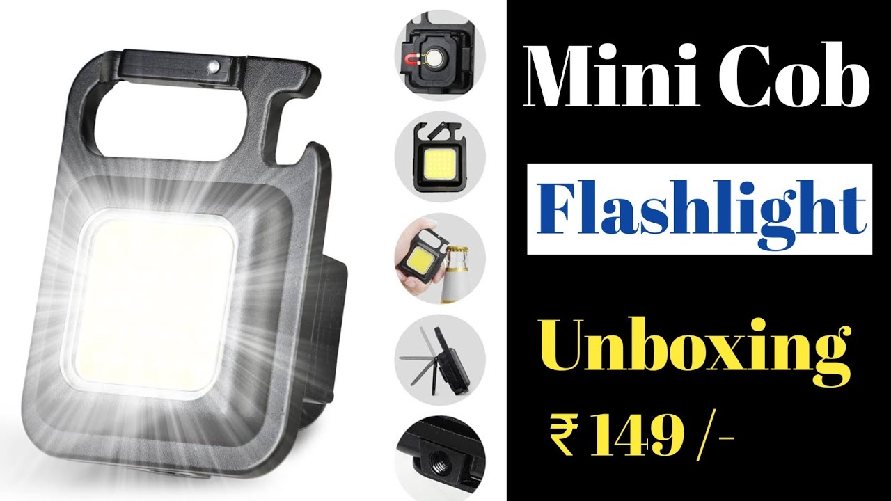 Mini Flash Light || Cob Mini Flashlight Unboxing - YouTube