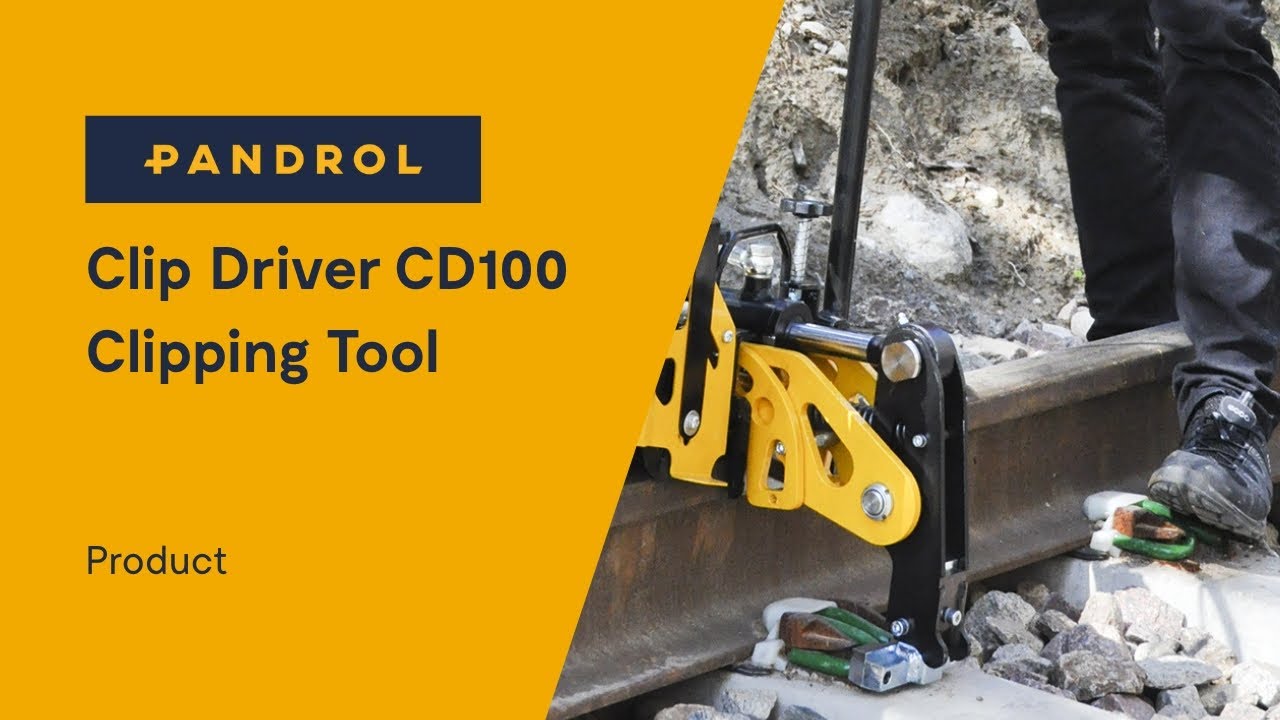 Clip Driver CD100 Clipping Tool | Pandrol Rail Fastening Machine - YouTube